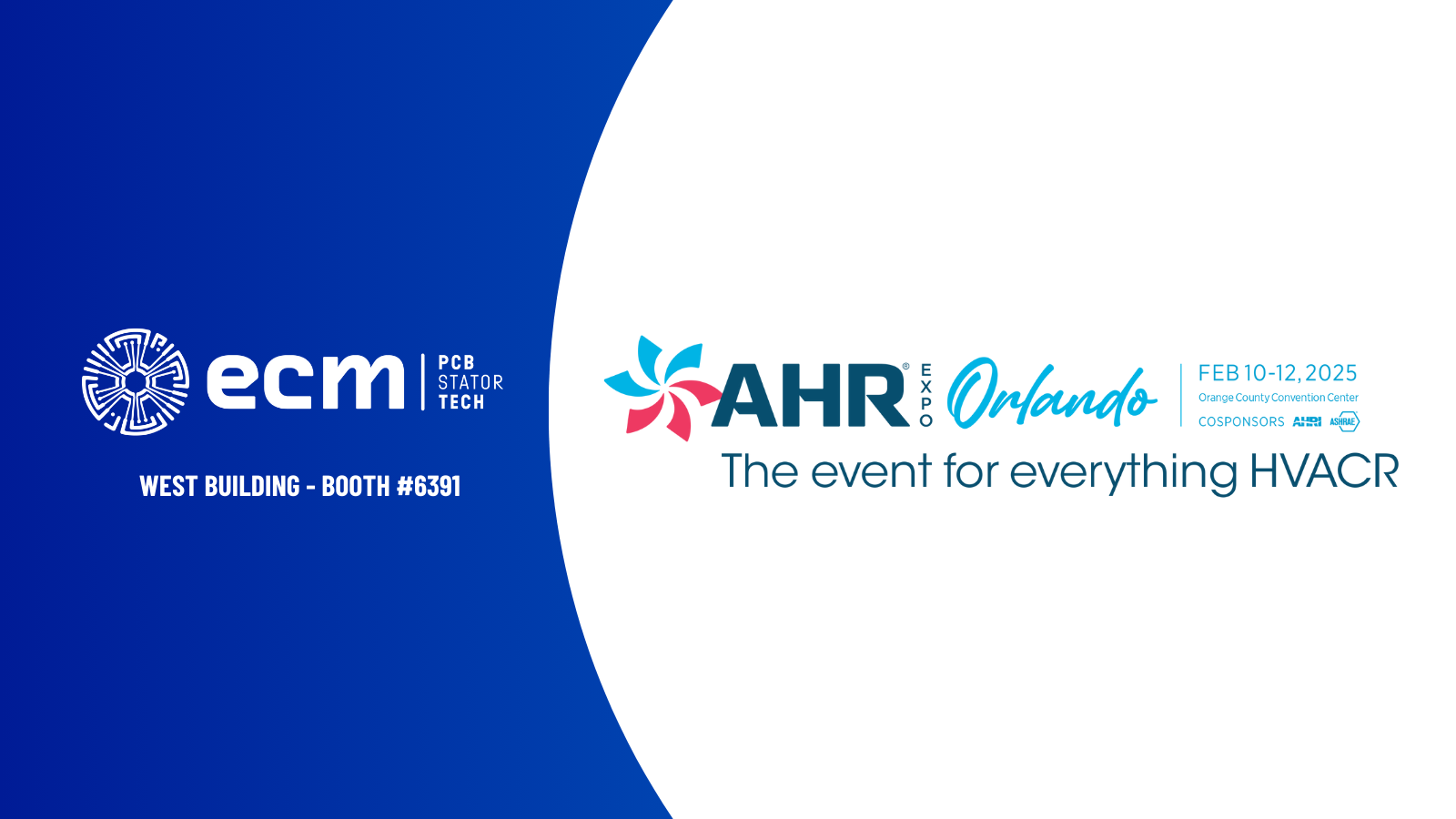 ECM @ AHR EXPO - West Building # 6391 - PCB Stator Tech