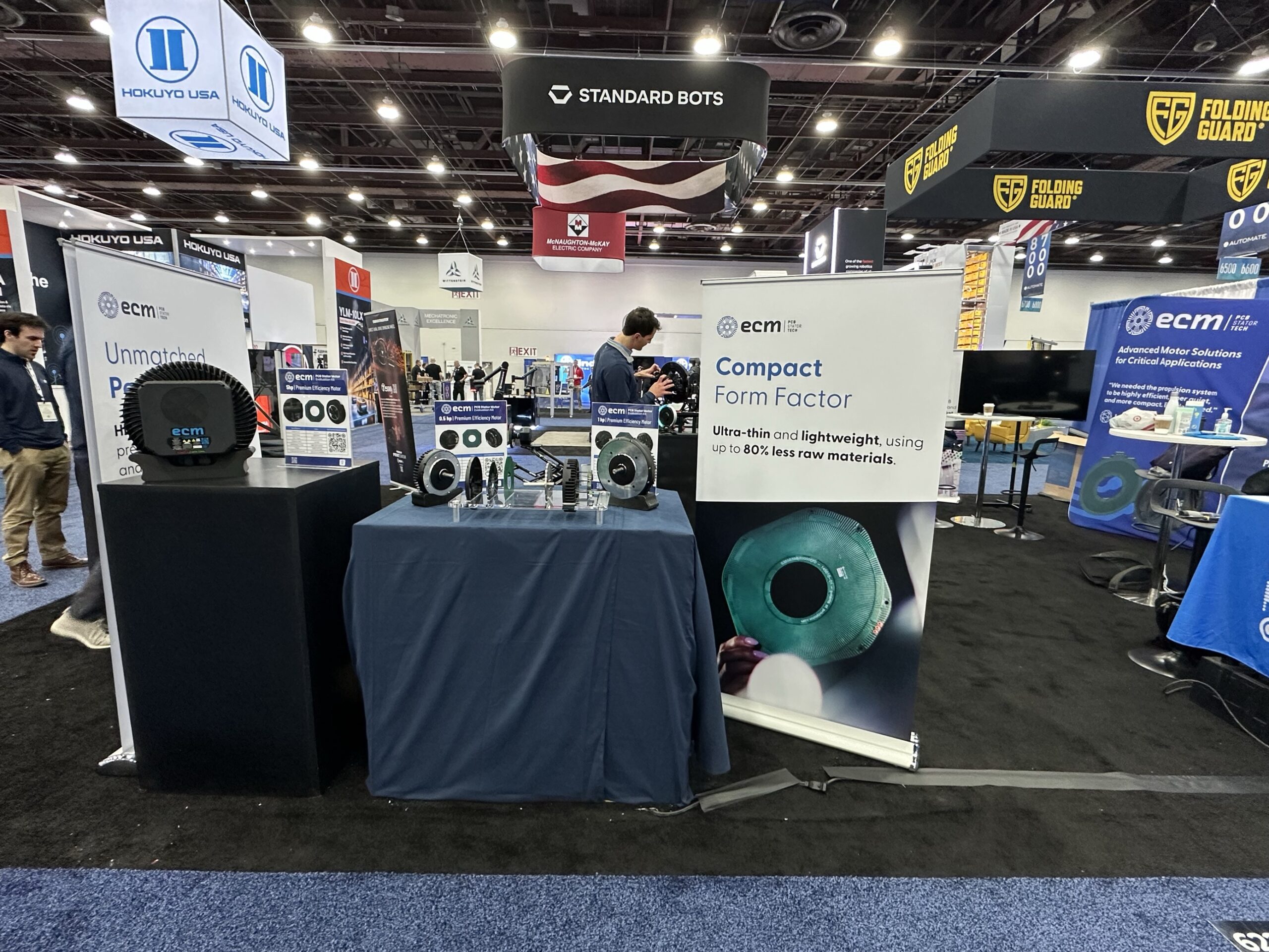 ECM Showcases Disruptive Motor Tech at Automate 2025 - PCB Stator Tech